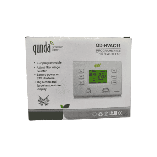 Termostato Programable QUNDA QD 24v 5+2 – Refrielectrica SpA
